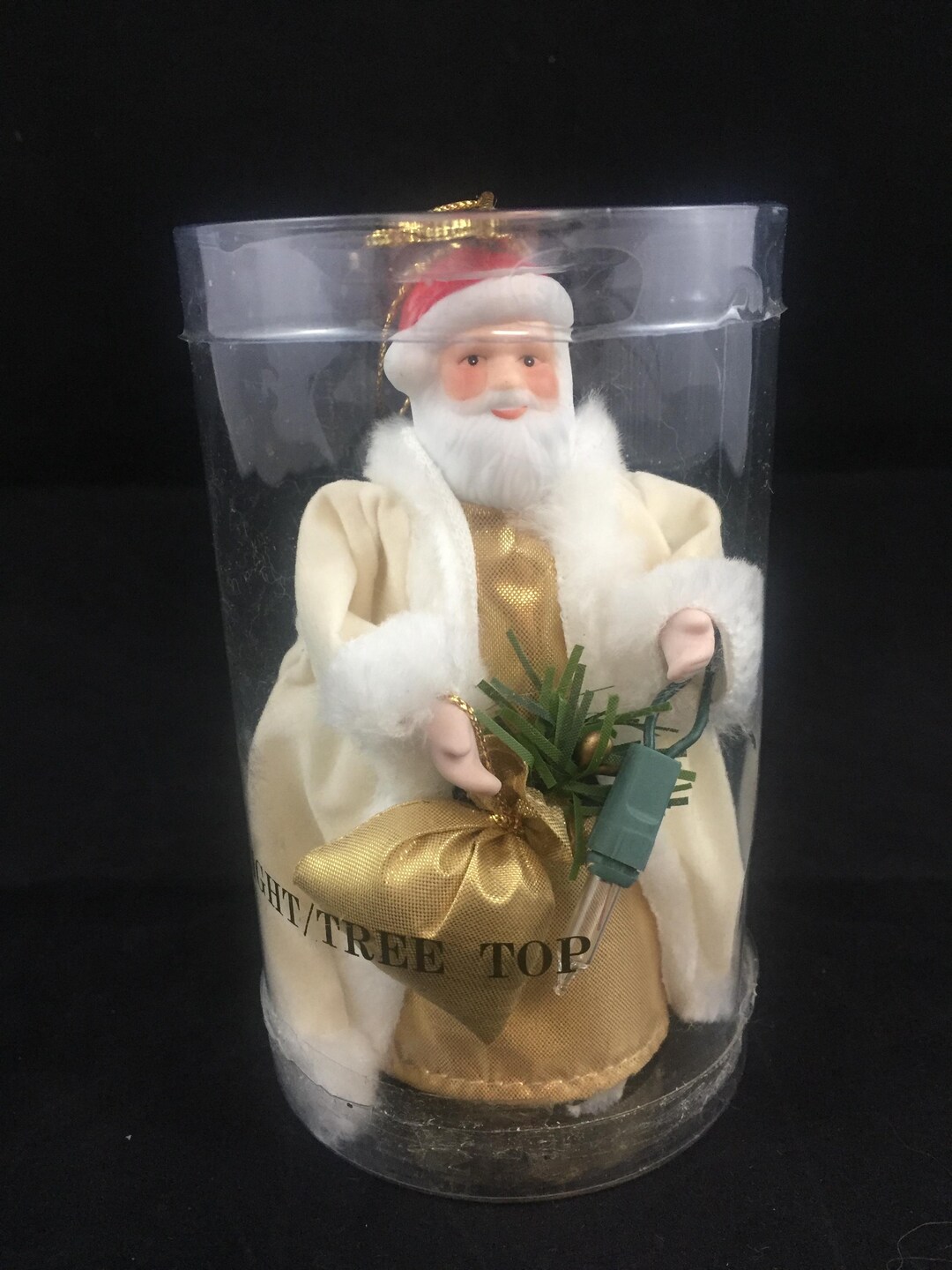 Porcelain Santa Pig Tail Light Tree Topper Christmas Ornament NOS - Etsy