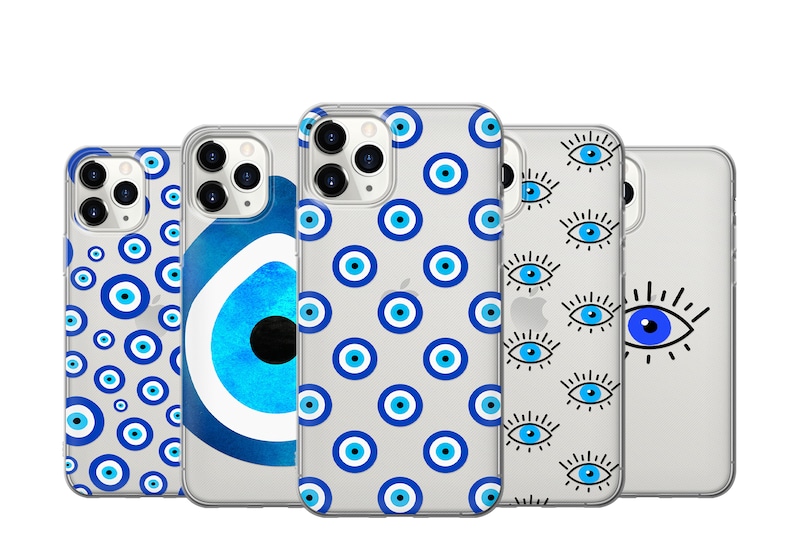 Evil Eye Amulet Talisman Transparent Clear Soft Rubber Phone - Etsy
