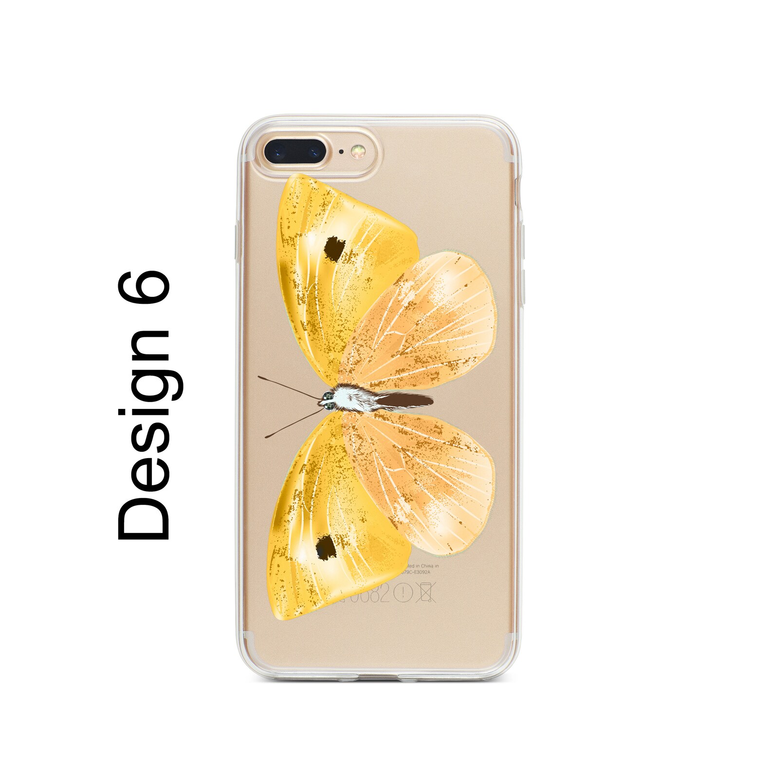 Butterfly Transparent Clear Phone Case Cover for iPhone 12 11 | Etsy