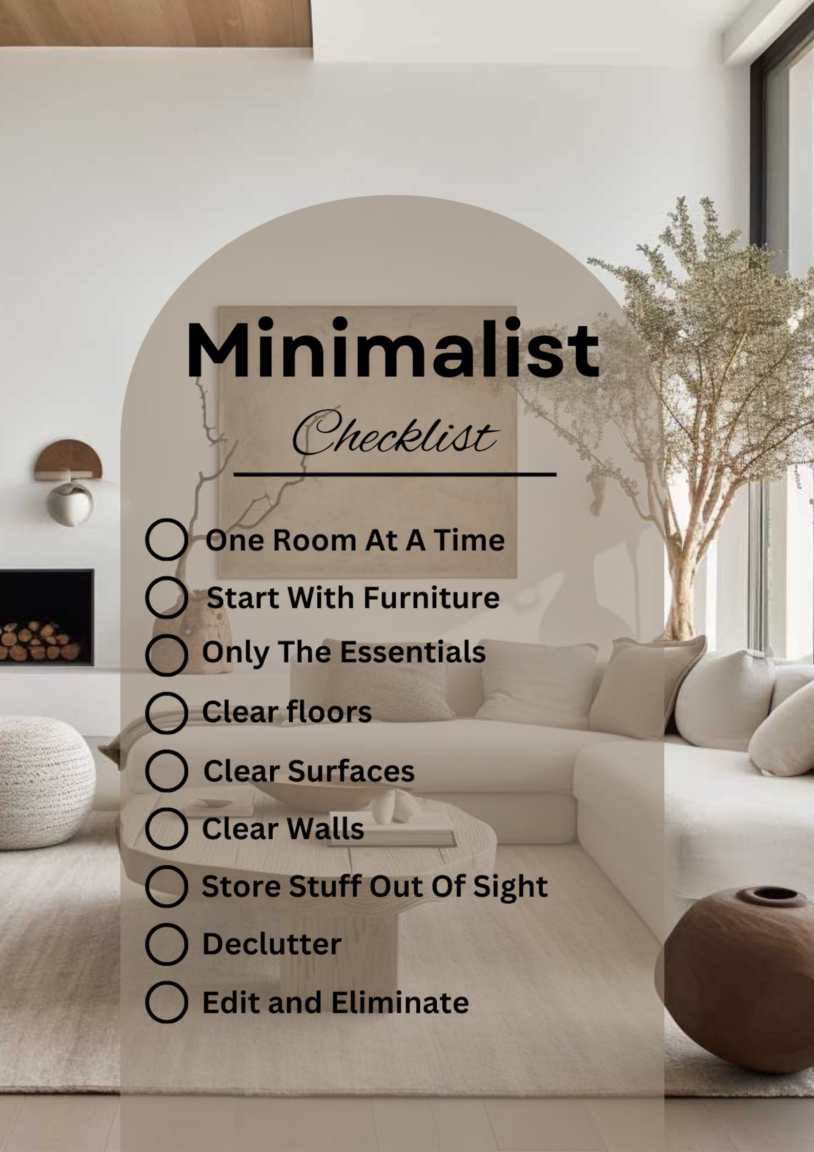 Minimalist: Living Made Easy Streamlined Checklist for Simplicity ...