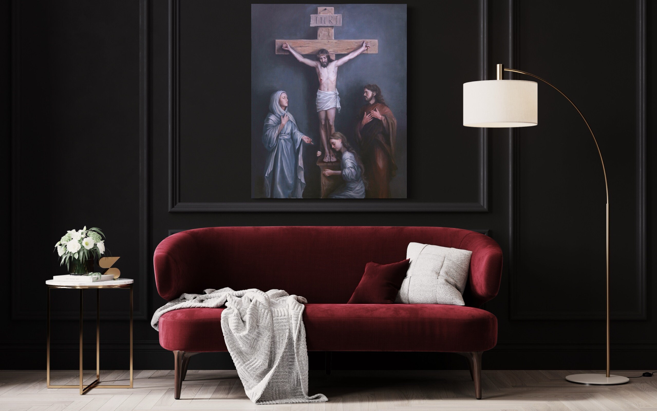 Christ Crucified fine Art Prints sacred Art by Gabrielle - Etsy