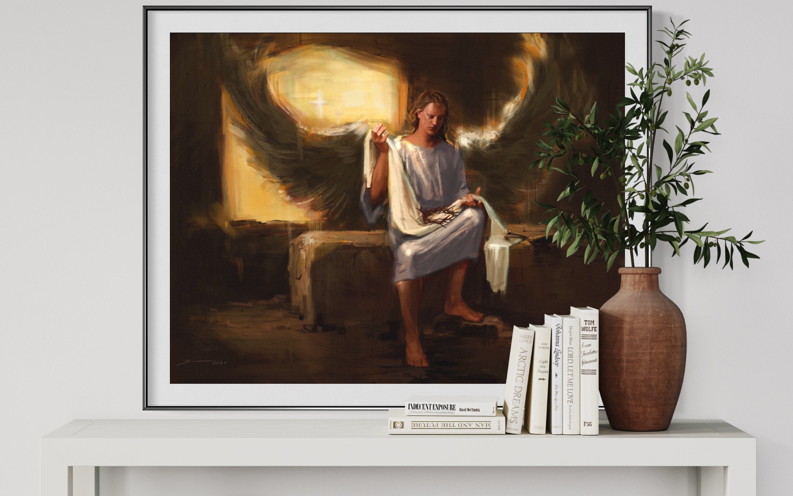 Angel of the Resurrection fine Art Prints sacred Art by Gabrielle - Etsy