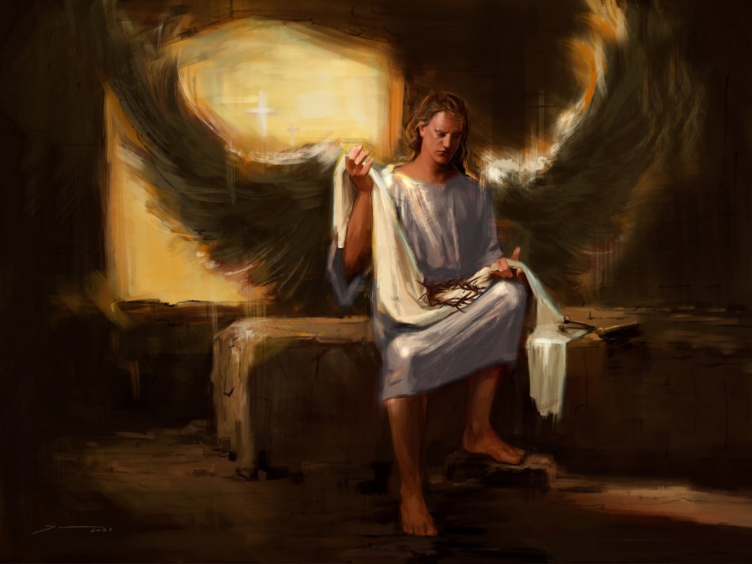 Angel of the Resurrection fine Art Prints sacred Art by Gabrielle - Etsy