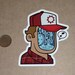 Gearhead Vinyl Sticker Comic Style Mechanic Engineer Weird Mechanical ...
