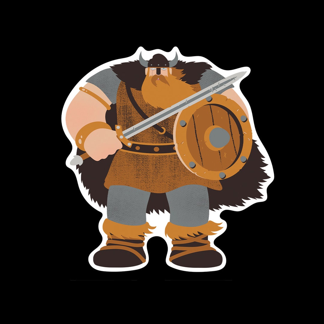 Viking Berserker Vinyl Sticker - Etsy