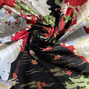 Kyoto Garden Geisha Fabric Panel / Asian Fabric / Panel Timeless ...