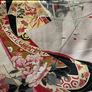 Timeless Treasures Geisha Fabric Asian Fabric Geisha Panel Camellia W ...