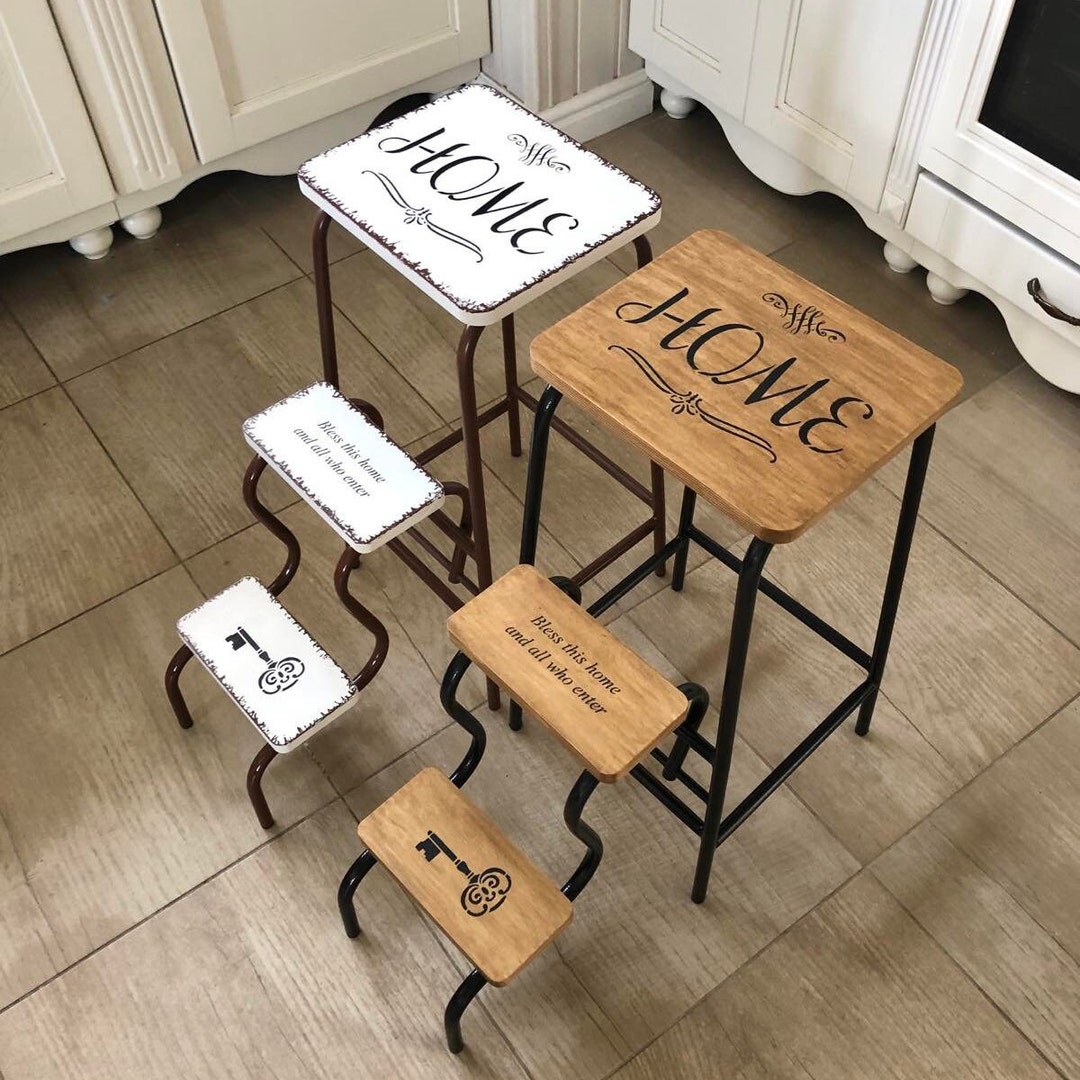 Folding Step Stool, Step Ladder Adult, Closet Step Stool, Library Steps ...