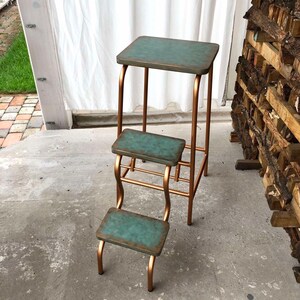Stepping Ladder With Bronze Legs. Folding Step Stool. Bar - Etsy