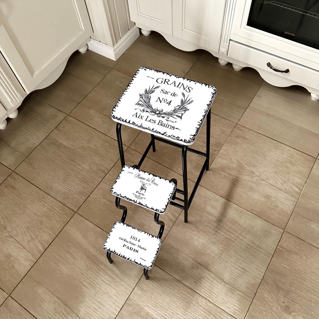 Step Stool Adult, White Step Ladder, Library Steps, Kitchen Step Stool ...