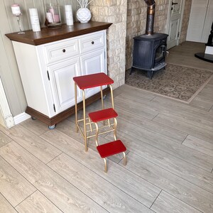 Stepladder, Step Stool, Folding Step Ladder, Pink Library Ladder, Step ...