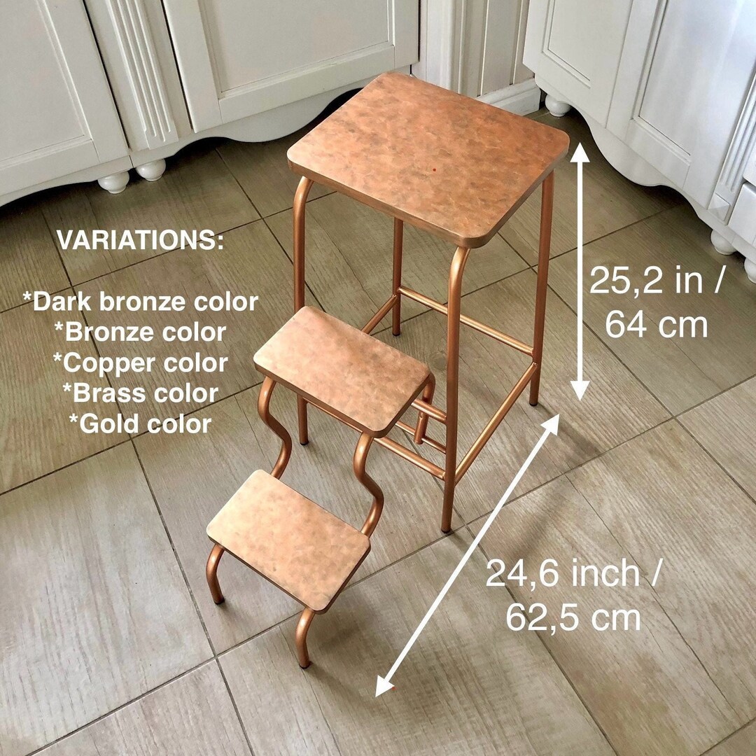 Folding Step Stool, Wooden Step Ladder, Library Steps, Pantry Ladder ...