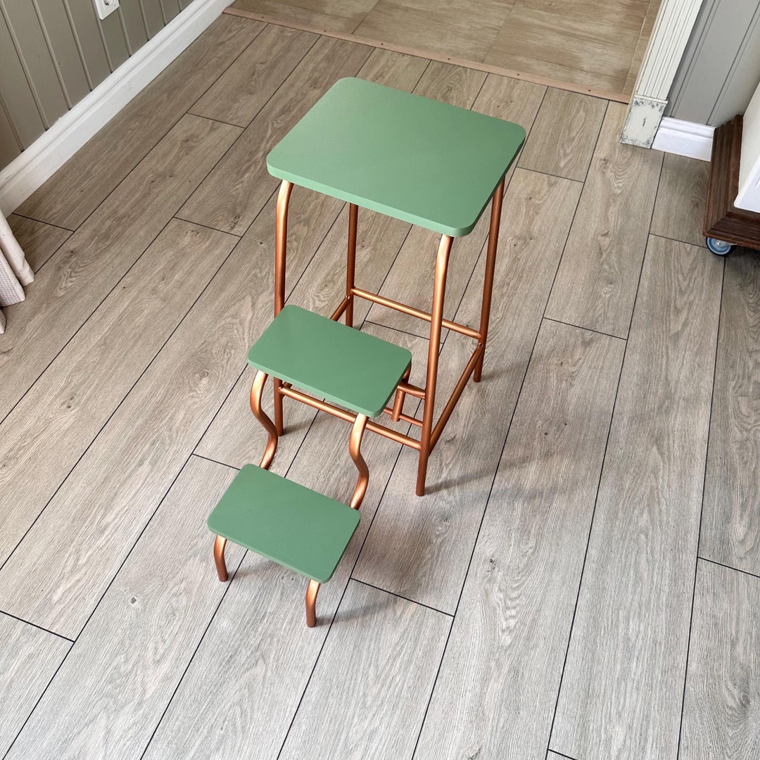 Stepladder Sage Green, Step Stool, Folding Step Ladder, Pale Green ...