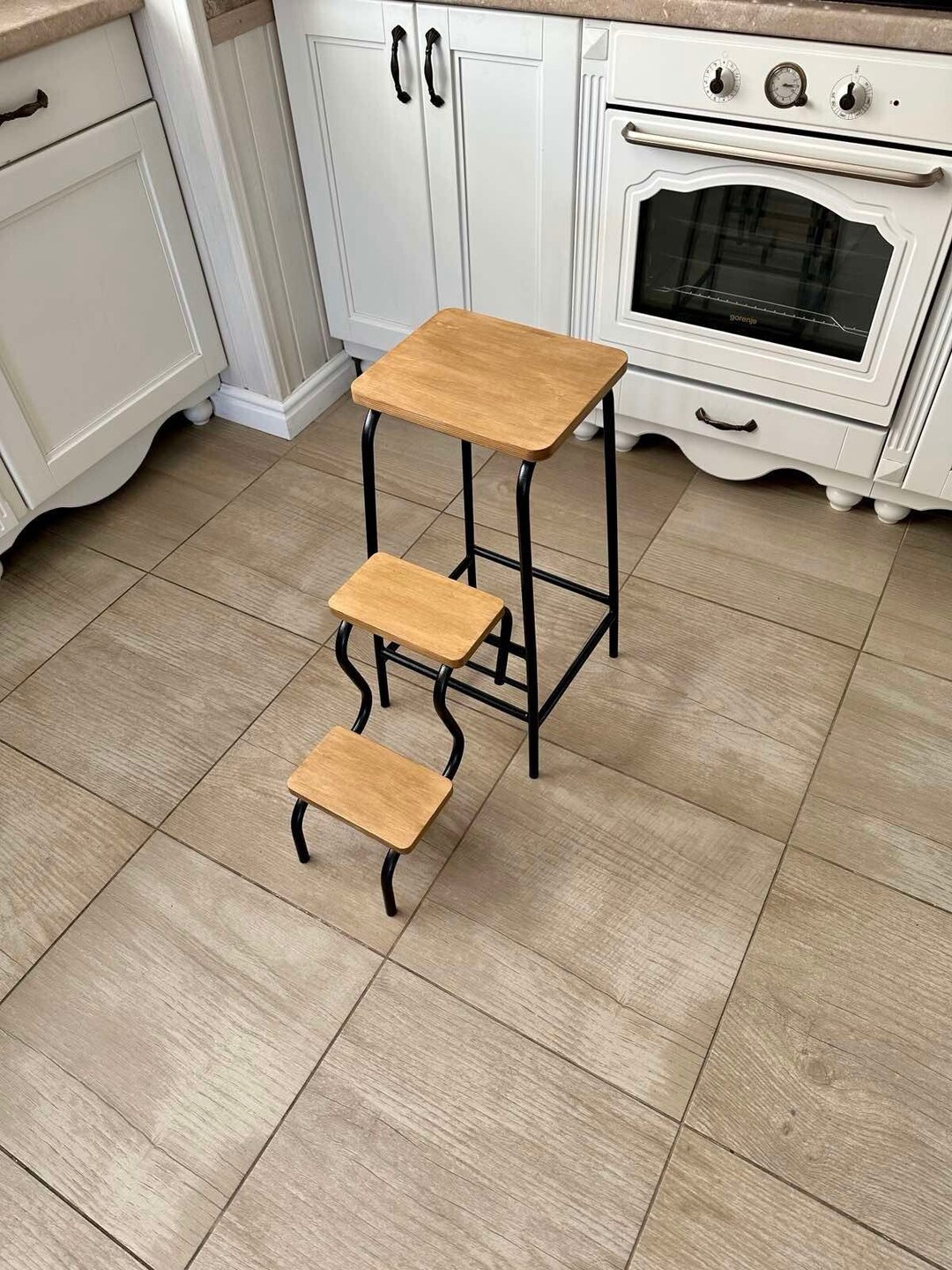 Closet Step Stool. Step Ladder Adult. Library Steps. Three Tier Step ...