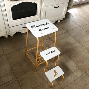 Closet Step Ladder. Folding Step Stool. Library Stairs. - Etsy