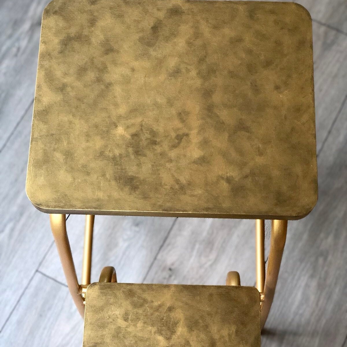 Brass Stepladder. Indoor Plant Stand. Footstool. Bar Stools. Library ...