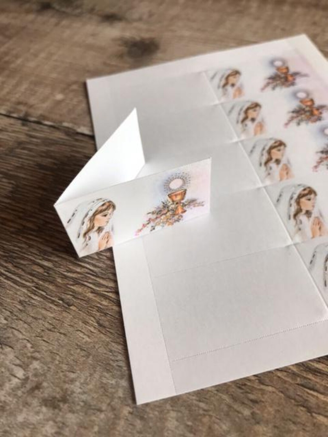 Communion Girl Bomboniere Name Tags, Personalised, Bigliettini ...