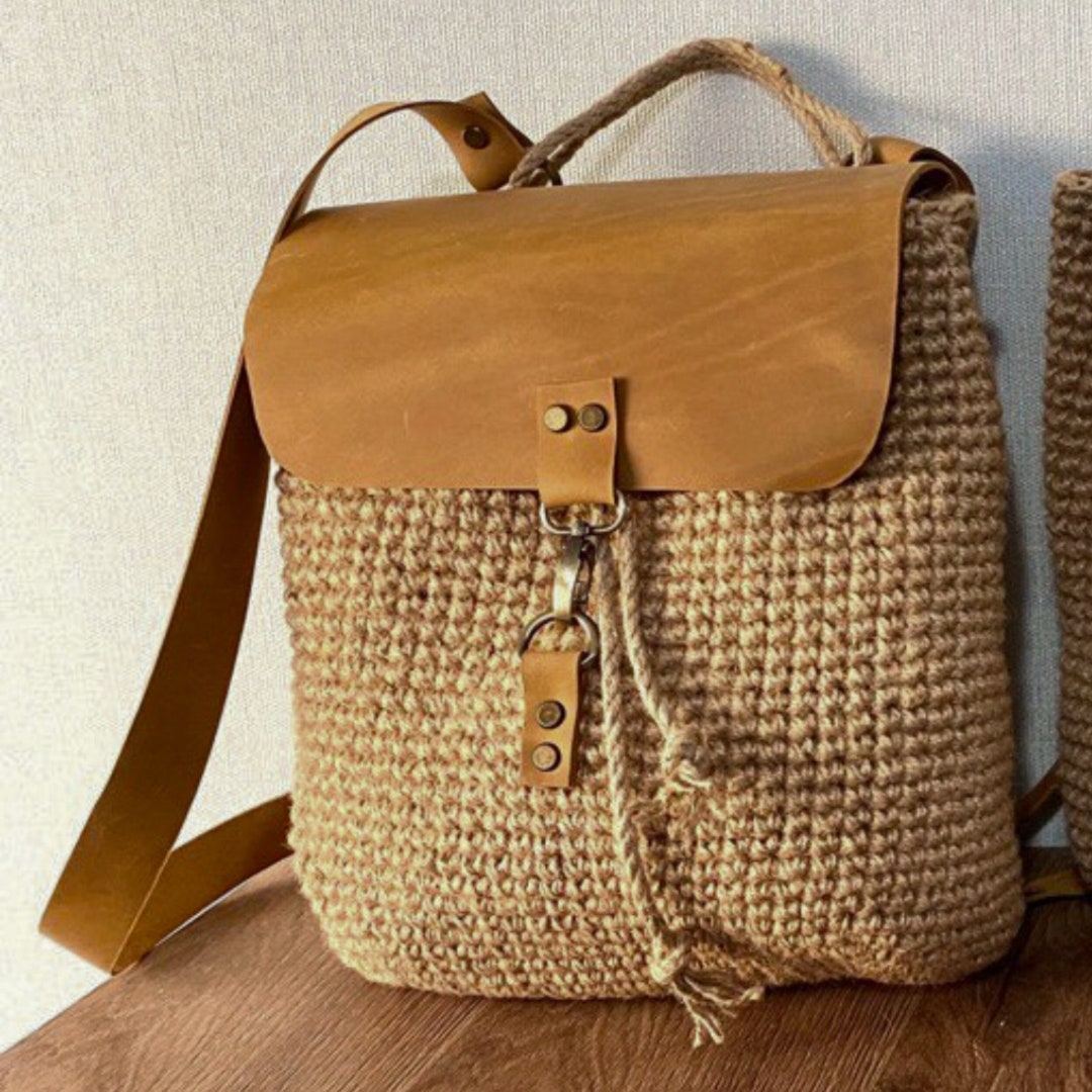 Crochet Backpack Small Backpack Backpack for Women. Designer Girls ...