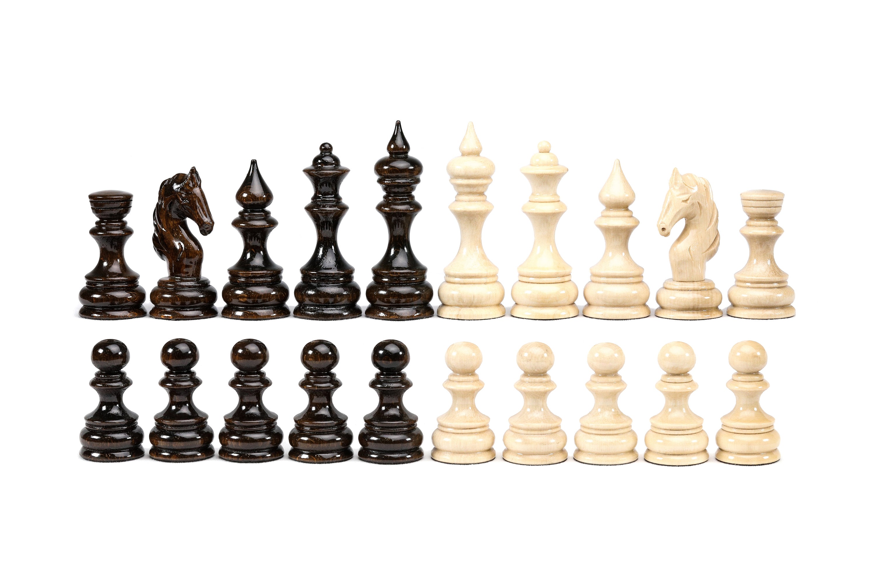 Wooden Chess Figures Classic - Etsy
