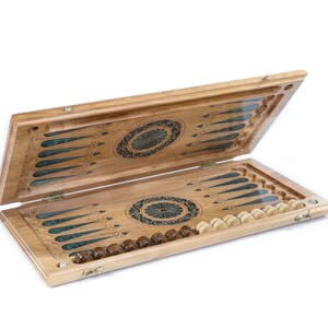 Handmade Wooden Epoxy Trees Backgammon Two-sided Classic - Etsy