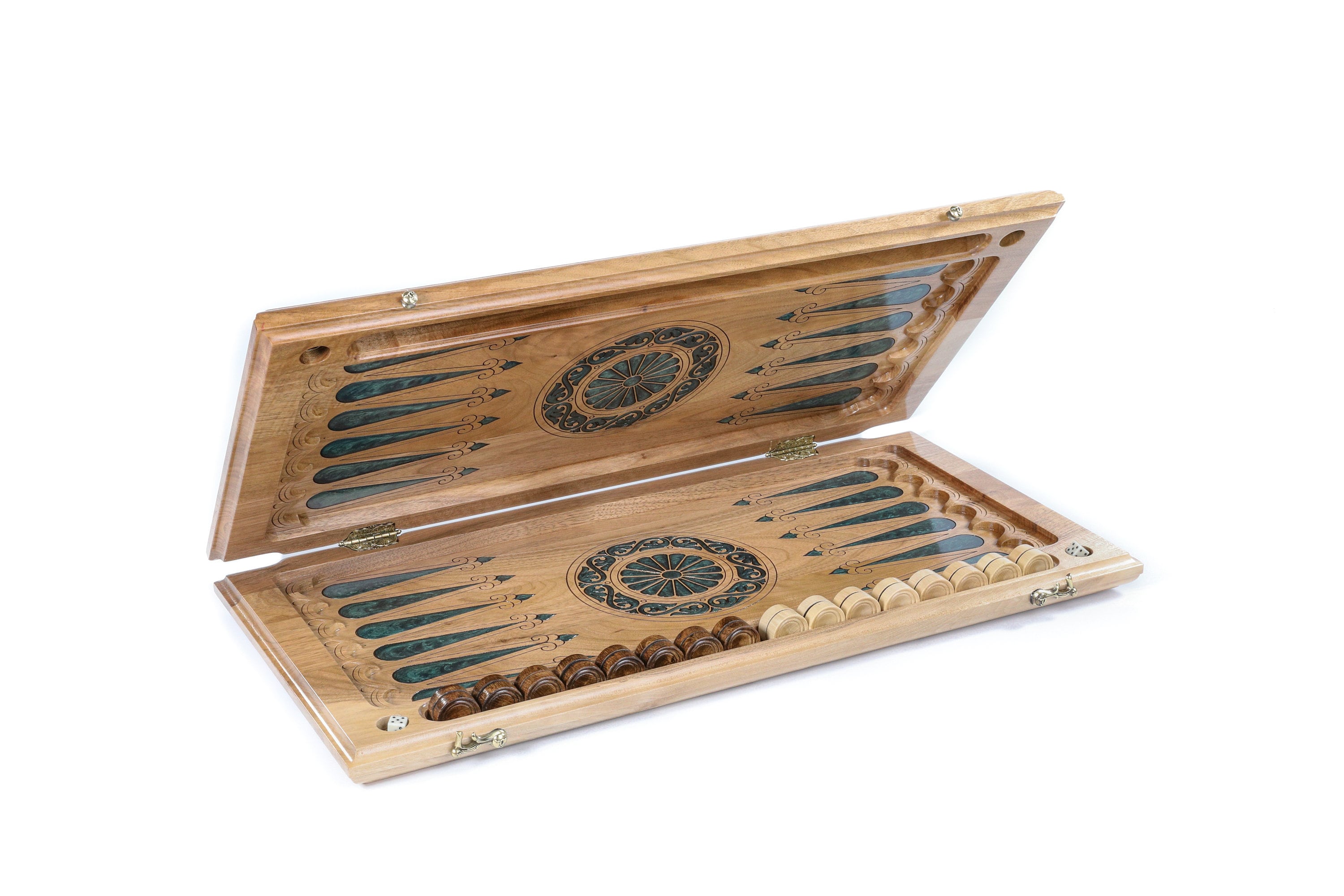 Handmade Wooden Epoxy Trees Backgammon Two-sided Classic - Etsy