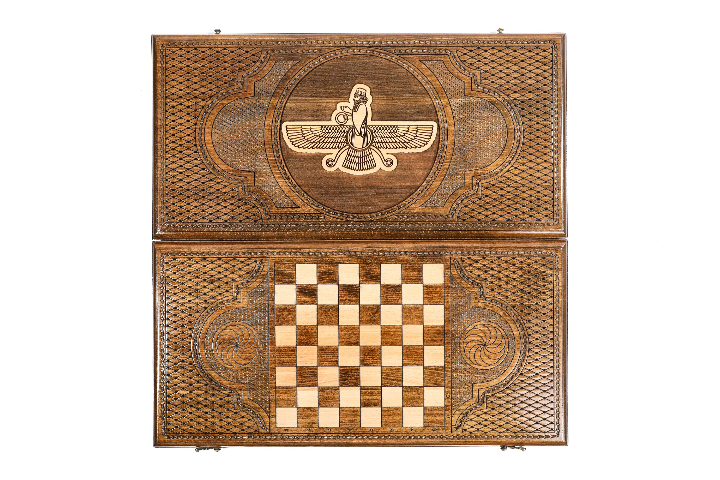 Handmade Wooden Backgammon Assyrian Classic - Etsy