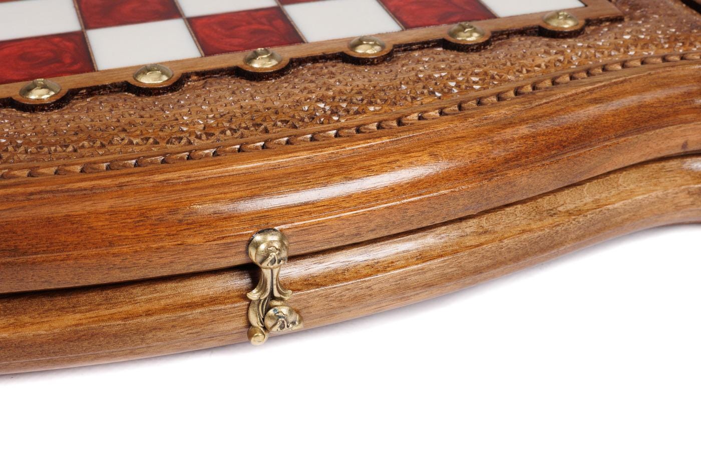 Epoxy Chess Set | Luxury Chess Board | Bronze Hinges & Locks | Unique ...