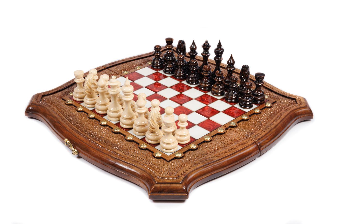 Epoxy Chess Set | Luxury Chess Board | Bronze Hinges & Locks | Unique ...