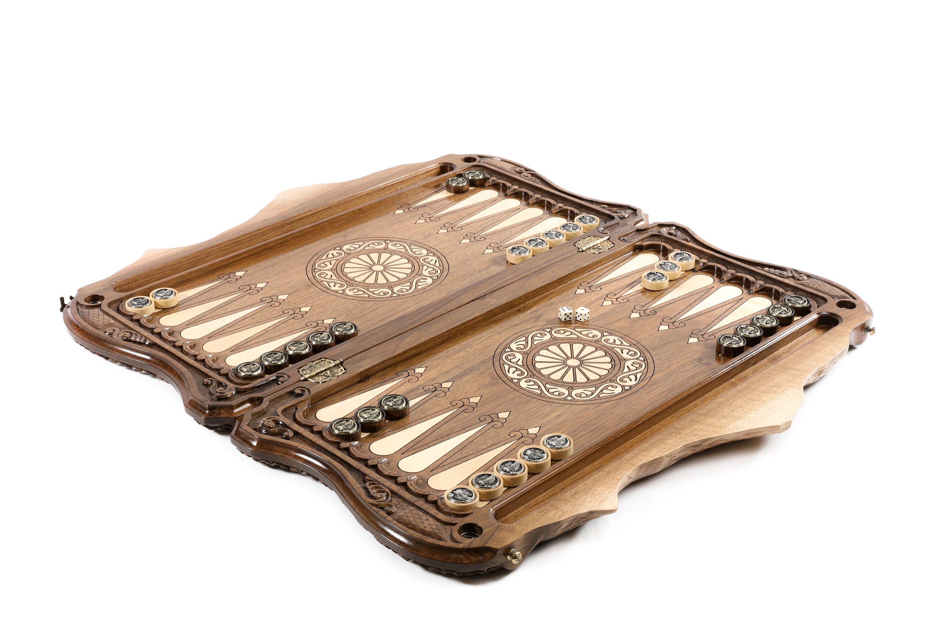 Handmade Wooden Luxury Noah Backgammon With Copyrighted Mount Ararat ...