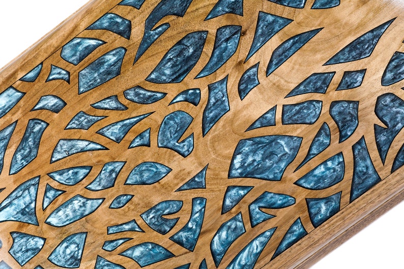 Handmade Wooden Epoxy Trees Backgammon Two-sided Classic - Etsy