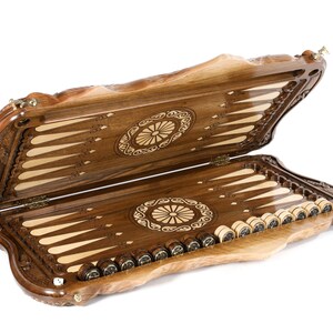 Handmade Wooden Luxury Noah Backgammon With Copyrighted Mount Ararat ...