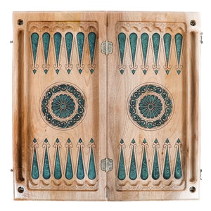 Handmade Wooden Epoxy Trees Backgammon Two-sided Classic - Etsy