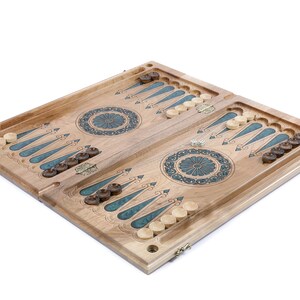 Handmade Wooden Epoxy Trees Backgammon Two-sided Classic - Etsy