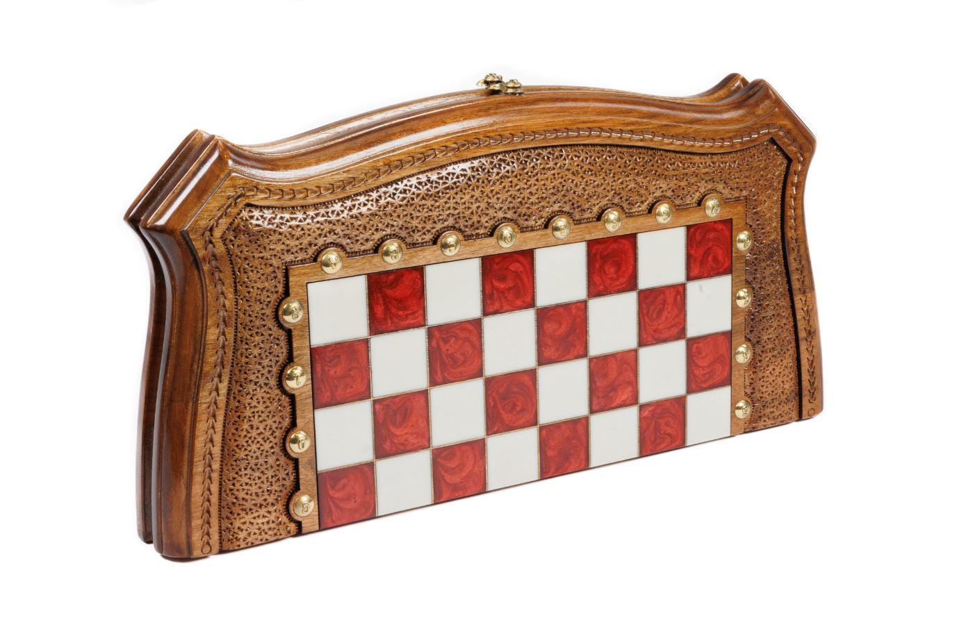 Epoxy Chess Set | Luxury Chess Board | Bronze Hinges & Locks | Unique ...