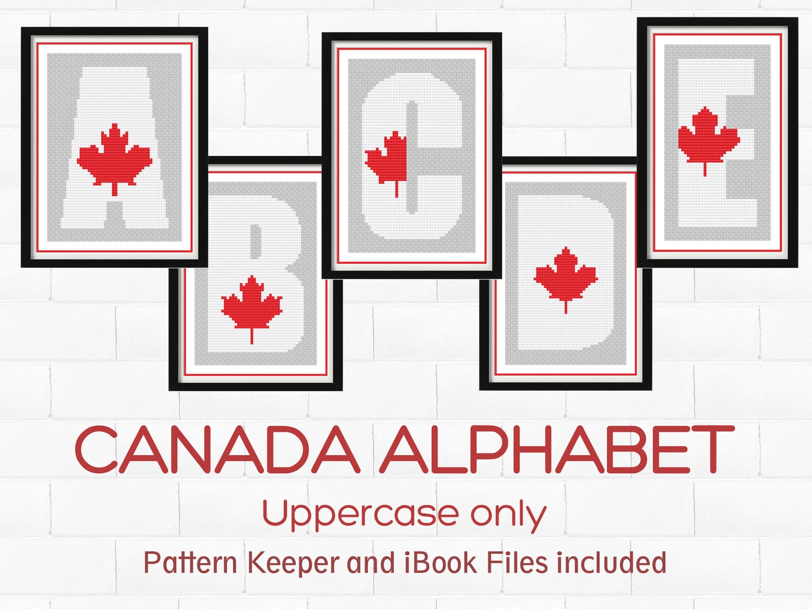Canada Alphabet Cross Stitch Patterns / Digital PDF Pattern - Etsy