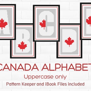 Canada Alphabet Cross Stitch Patterns / Digital PDF Pattern - Etsy