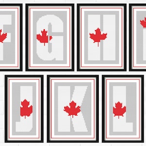 Canada Alphabet Cross Stitch Patterns / Digital PDF Pattern - Etsy