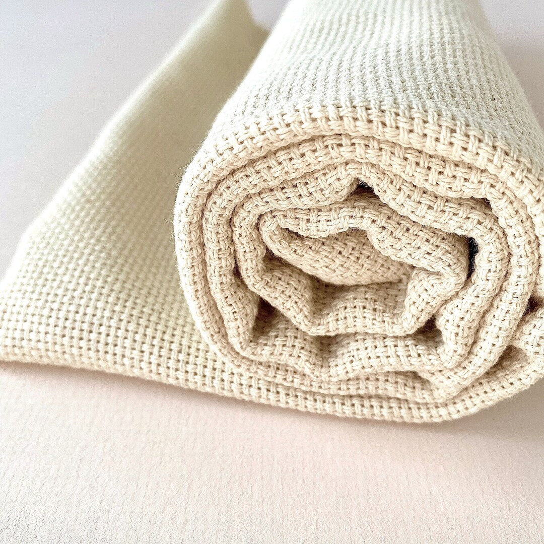 Half Metre Monks Cloth Punch Needle Fabric | 12-13 Count | 100% Cotton ...