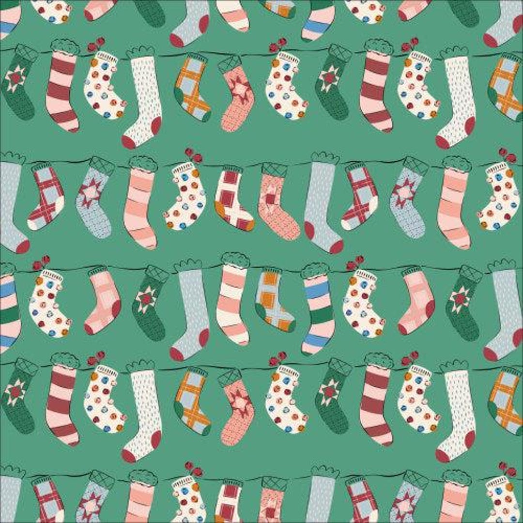 Stockings | Organic Cotton | Warm & Cozy by MK Surface | Cloud9 Fabrics ...