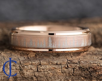 Tree Wedding Ring | Etsy
