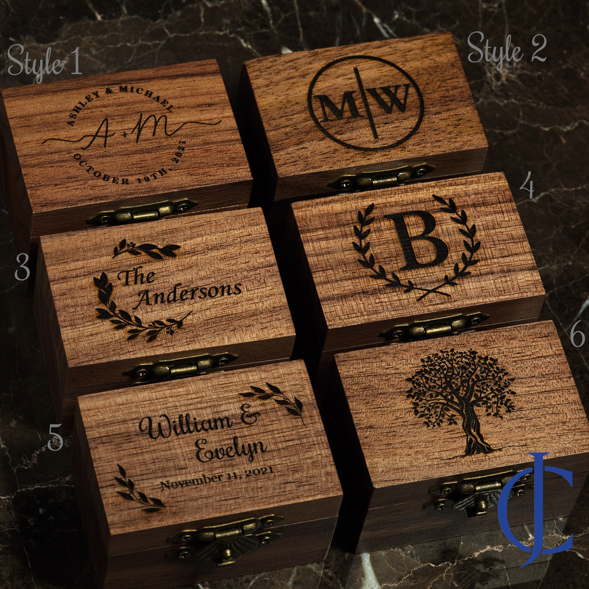 Personalized Walnut Wood Box - Etsy