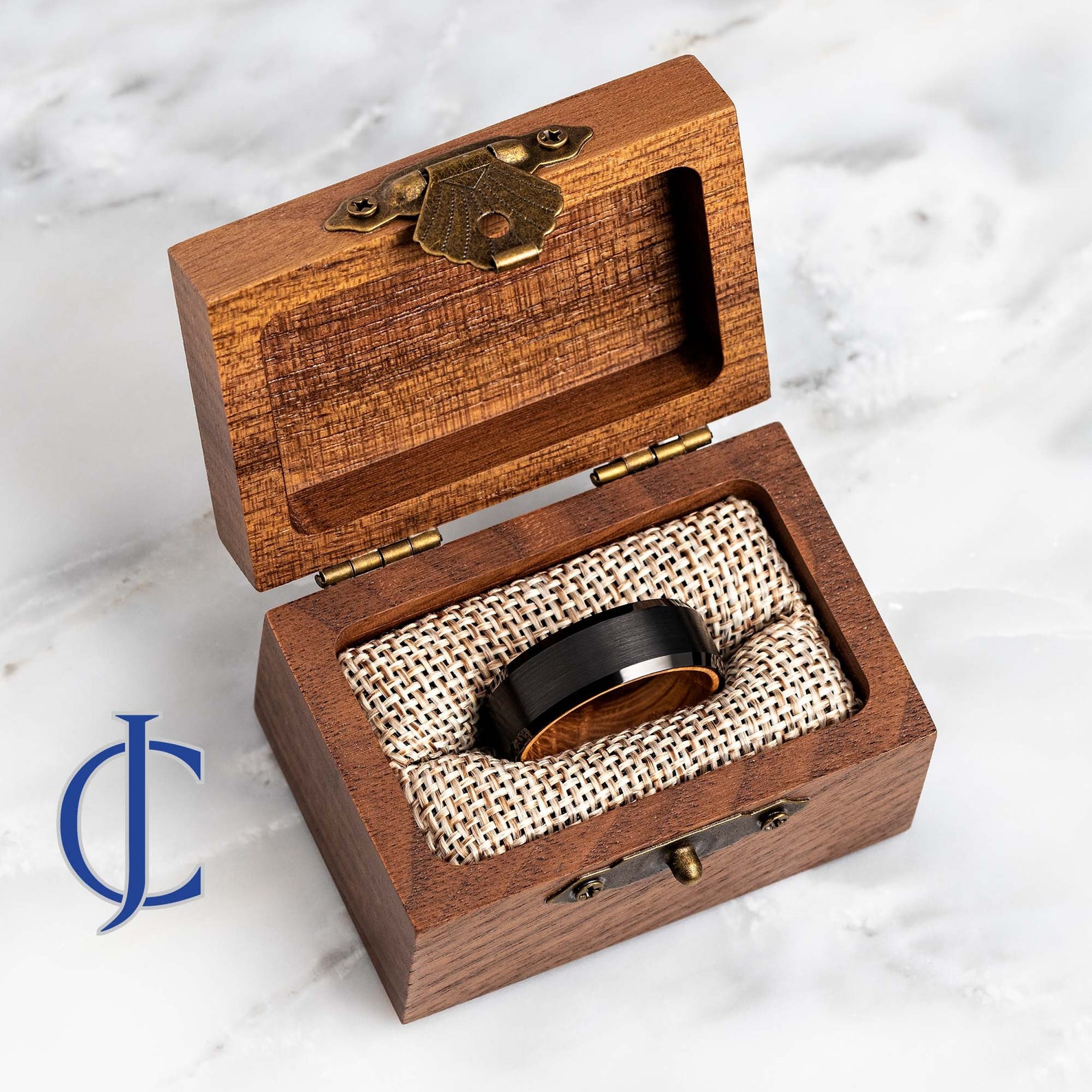 Whiskey Barrel Ring Mens Ring Mens Tungsten Wedding Band - Etsy