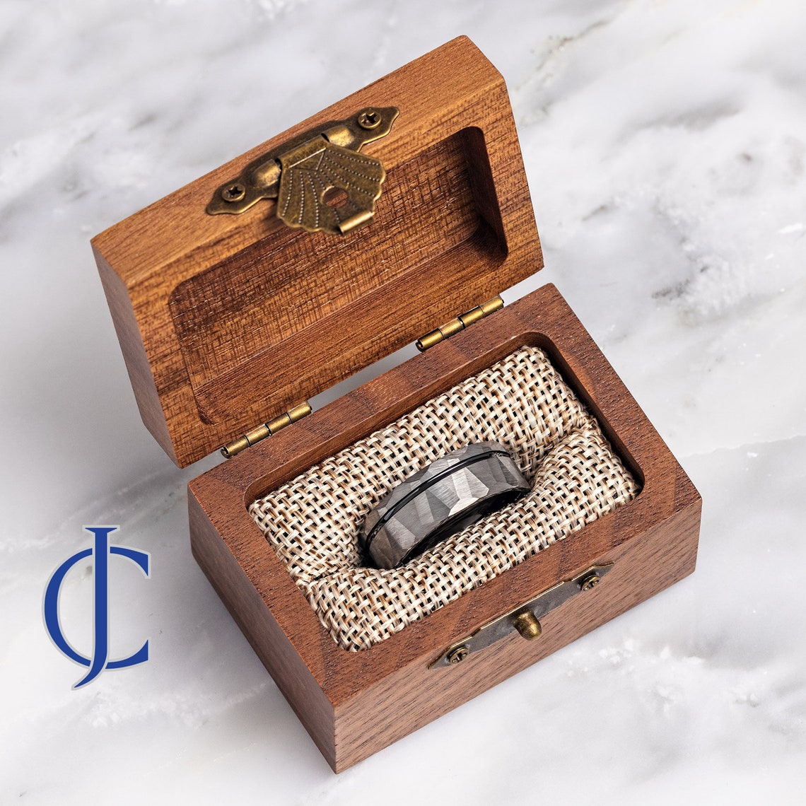 Hammered Tungsten Wedding Band Hammered Tungsten Ring Black - Etsy