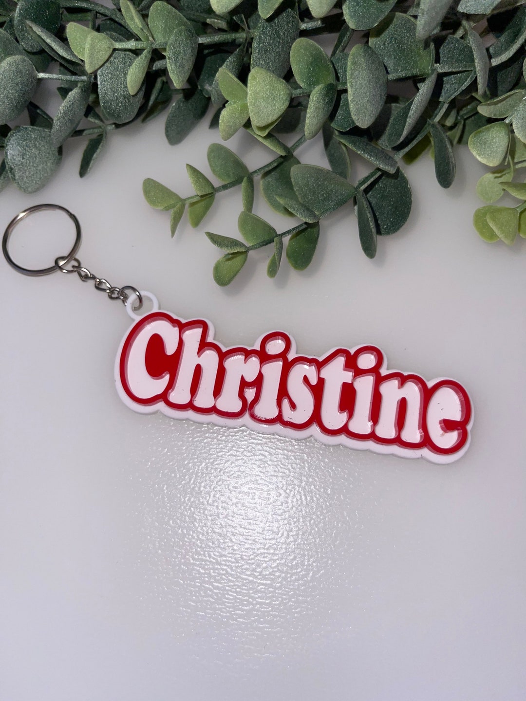 Acrylic 3D Keychain | Personalized Keychain | Bag Tags - Etsy