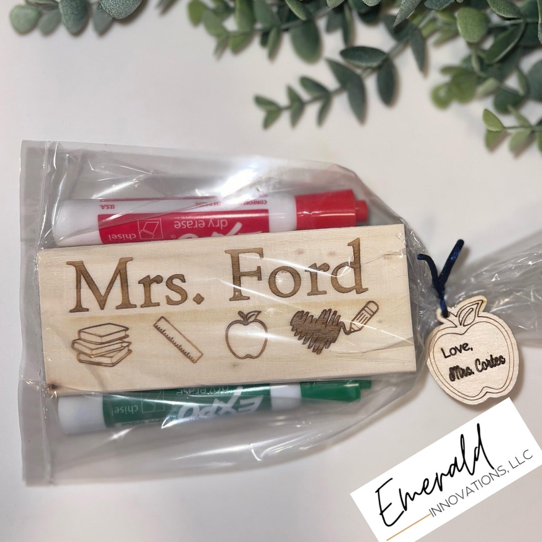 Personalized Whiteboard/chalkboard Eraser With Expo Markers Set ...