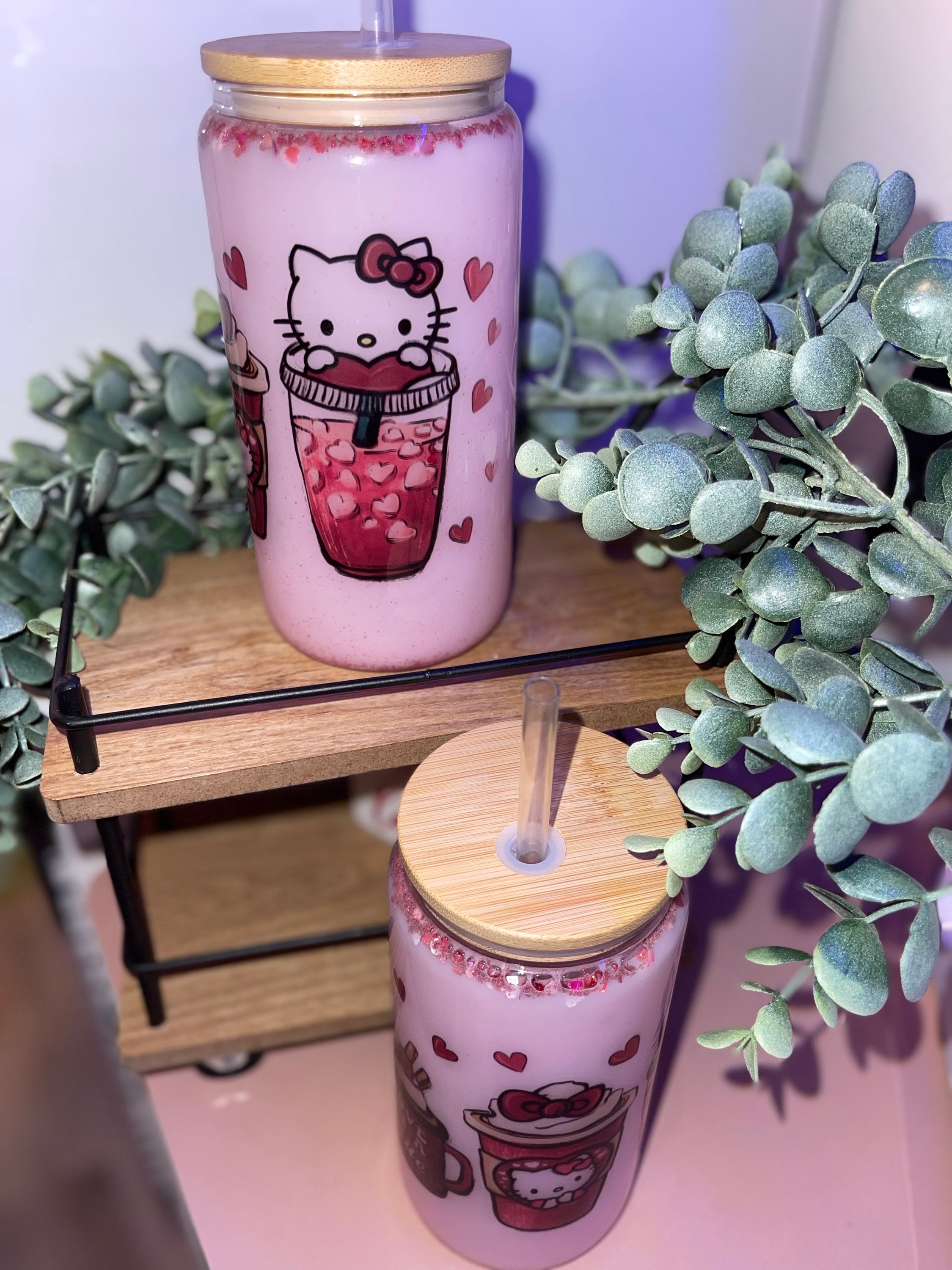 Snow Globe Libby Glass Libby Glass Can Kitty Valentine Coffee Lover ...