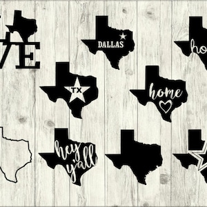Texas SVG Bundle Dallas Svg Bundle Texas Cut File Texas - Etsy