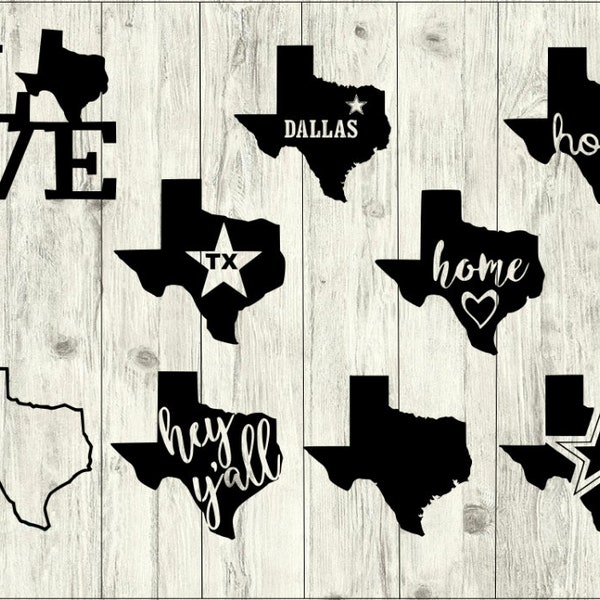 Texas Svg File - Etsy