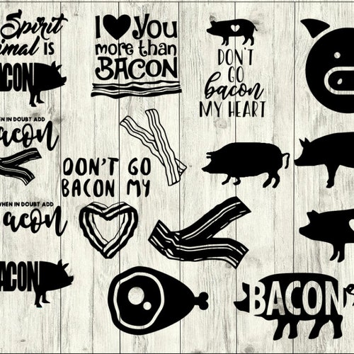 Bacon SVG and Cut Files for Crafters - Etsy