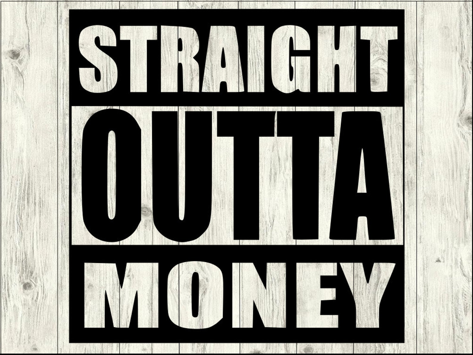 Straight Outta Money SVG Bundle Straight Out of Money SVG - Etsy